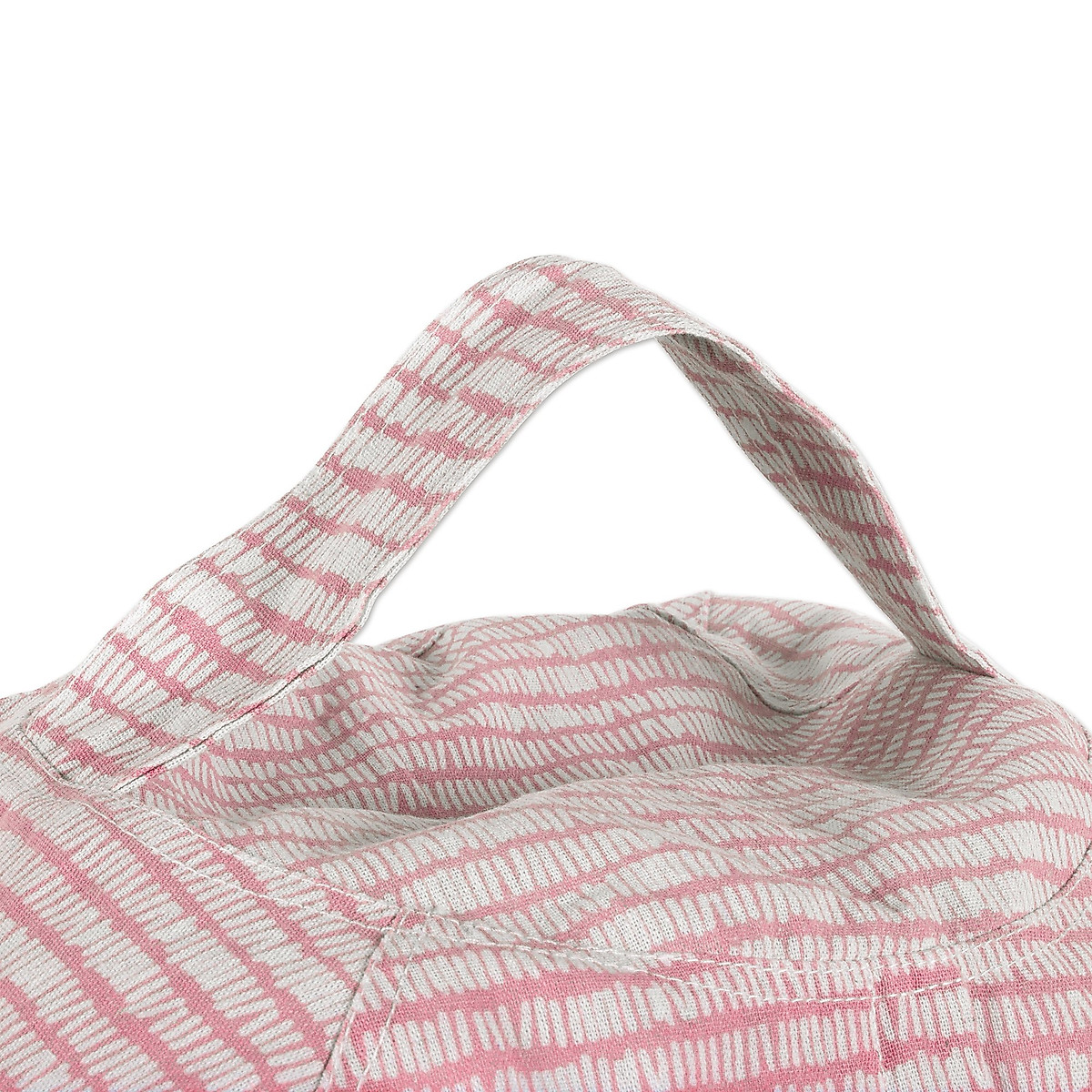 DII Keeping Score Stripes Print, Large Bean Bag Chair Cover for Kids & Stuffed Animal Storage, Pink Sorbet, One Size