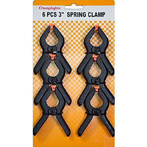 Cheaplights 6 PCS 3.75" Spring Clamps