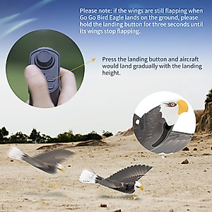 HANVON Go Go Bird Eagle,RC Helicopter,Remote Control Aircraft,Drone-Tech Flying Bird,Fabric Single Wing Lifting Design,Smart Bionic Flapping Wings Eagle for Advanced Kids