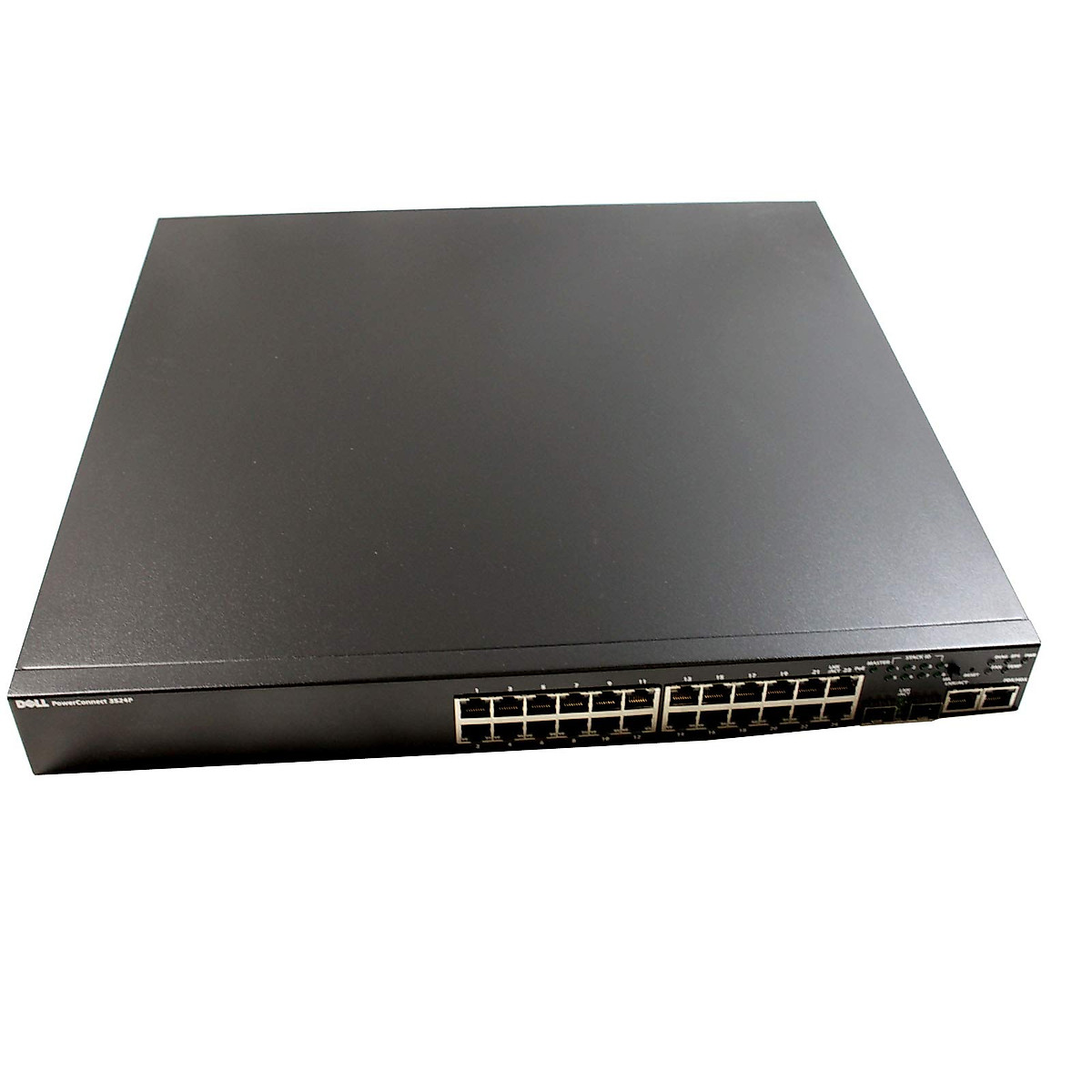 Dell PowerConnect 3524P Switch - 24 Ports - Manageable - 24 x RJ-45 - Stack Port - 2 x Expansion Slots - 10/100Base-TX, 10/100/1000Base-T - PoE Ports - Rack-mountable