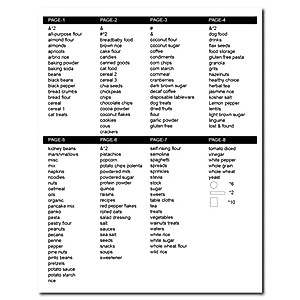 Pantry Labels Spice Jar Labels for Food Containers 168Pcs Kitchen Food Stickers Labels for Storage Bins Bottles Containers Black Text Preprinted Waterproof Removable