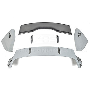 Replacement for 2013-2018 Ford Focus Hatchback Models | EOS RS Style Rear Roof Wing Spoiler (Carbon Fiber)