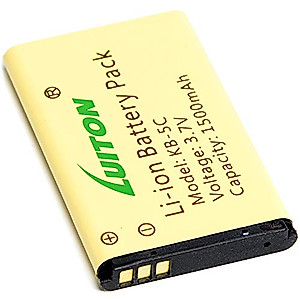 1500mAh Li-ion Battery for Retevis RT22 RT22S RT15 Walkie Talkies LUITON LT-316 TIDRADIO TD-M8 Zastone X6 WLN KD-C1 Zeadio ZS-B1 DC Two Way Radio 3.7V (2 Packs)