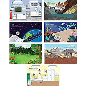 Hopscotch Girls Science! STEM Sticker Activity Book - Fun & Educational for Kids Ages 4-8 - Creative Play - Toddler - 24 Pages