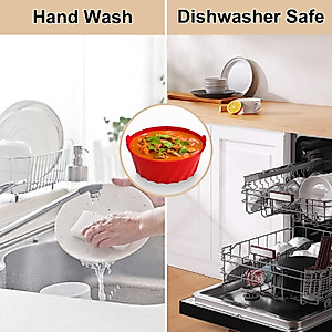 Leakproof & Reusable Slow Cooker Liners - Fits 6&7 Quart Round Crock-Pot - Dishwasher Safe Cooking Liner for Easy Cleanup