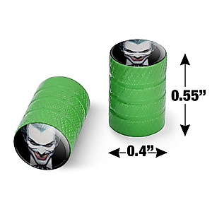 Batman Alex Ross Joker Head Motorcycle Bicycle Bike Tire Rim Wheel Aluminum Valve Stem Caps