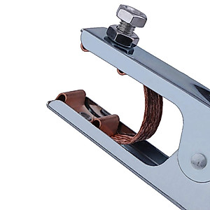 Bolsen 2pcs 300A/500A/800A Earth Ground Cable Clip Clamp Welding Manual Welder Electrode Holder Welding Processing Ground Clamp Professional Tools (300A)