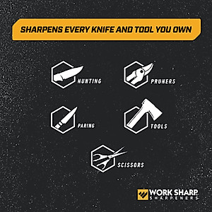 Work Sharp Handheld Pivot Pro Knife and Tool Sharpener, WSHHDPVT, Black