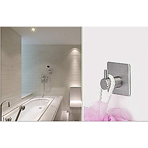 Adhesive Hooks,Wall Hooks Heavy Duty Hanger Bathroom Office Hooks for Hanging Kitchen Bathroom Home,Pack of 2 (Gold)