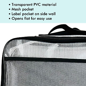 HAPPIBOX 4PC Large Mesh Storage Bag for Board Games, Puzzles, Toys, Supplies, Zippered Bags for Organization Compatible with Legos and Doll Storage (4pc Mesh Bags)