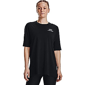 Under Armour Women's Oversized Graphic Short-Sleeve T-Shirt, Black (001)/Black, X-Large