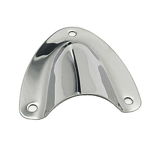 Norsea-Stainless Steel Clam Shell Vent, Wire Cable Cover, Outlet,Cap, Clamshell -One Piece Structure and Streamlined Design for Boats, RVs and Outdoor Application -Pack of 2 PCS