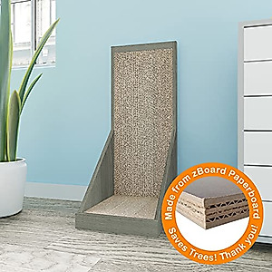 WAY BASICS Cat Scratching Post Standing Scratcher Scratch Pad (Tool-free Assembly)