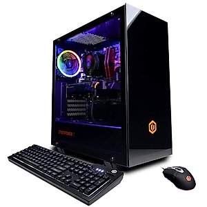 CyberPowerPC Gamer Master Desktop Computer, AMD Ryzen 5 3600 3.6GHz, 16GB RAM, 500GB SSD+1TB HDD, NVIDIA GeForce RTX 2060 6GB, Windows 10 Home