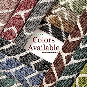 hicorfe Kitchen Rugs and Mats,Super Absorbent Polypropylene 20" x 31.5" Non-Slip Rug,Soft Comfort Floor Mat,Machine Washable for Kitchen,Hallway,Office,Sink,Laundry(Red)