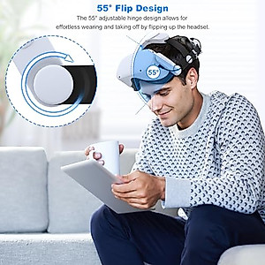 Kawaye Head Strap with 7500mAh Rechargeable Battery Compatible with Meta Quest 2, Double Knob Comfortable Head Strap for Meta/Oculus Quest 2, Enhanced Support & Comfort Head Strap Accessories, MQ2001