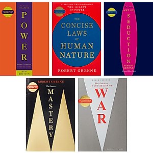 Robert Greene 5 Books Collection Set:The Concise 48 Laws Of Power,The Concise Laws of Human Nature,The Concise Mastery,The Concise Art of Seduction & The Concise 33 Strategies Of War(Concise Editions)
