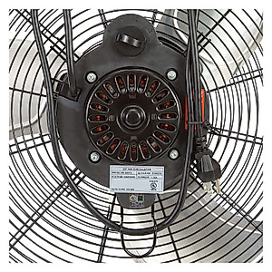 OEMTOOLS OEM24870 20 Inch High Velocity Floor Fan, Fans for Home 20 Inch with Metal Fan Blade, High Tech Fan, 4500 CFM, Energy Efficient, Black