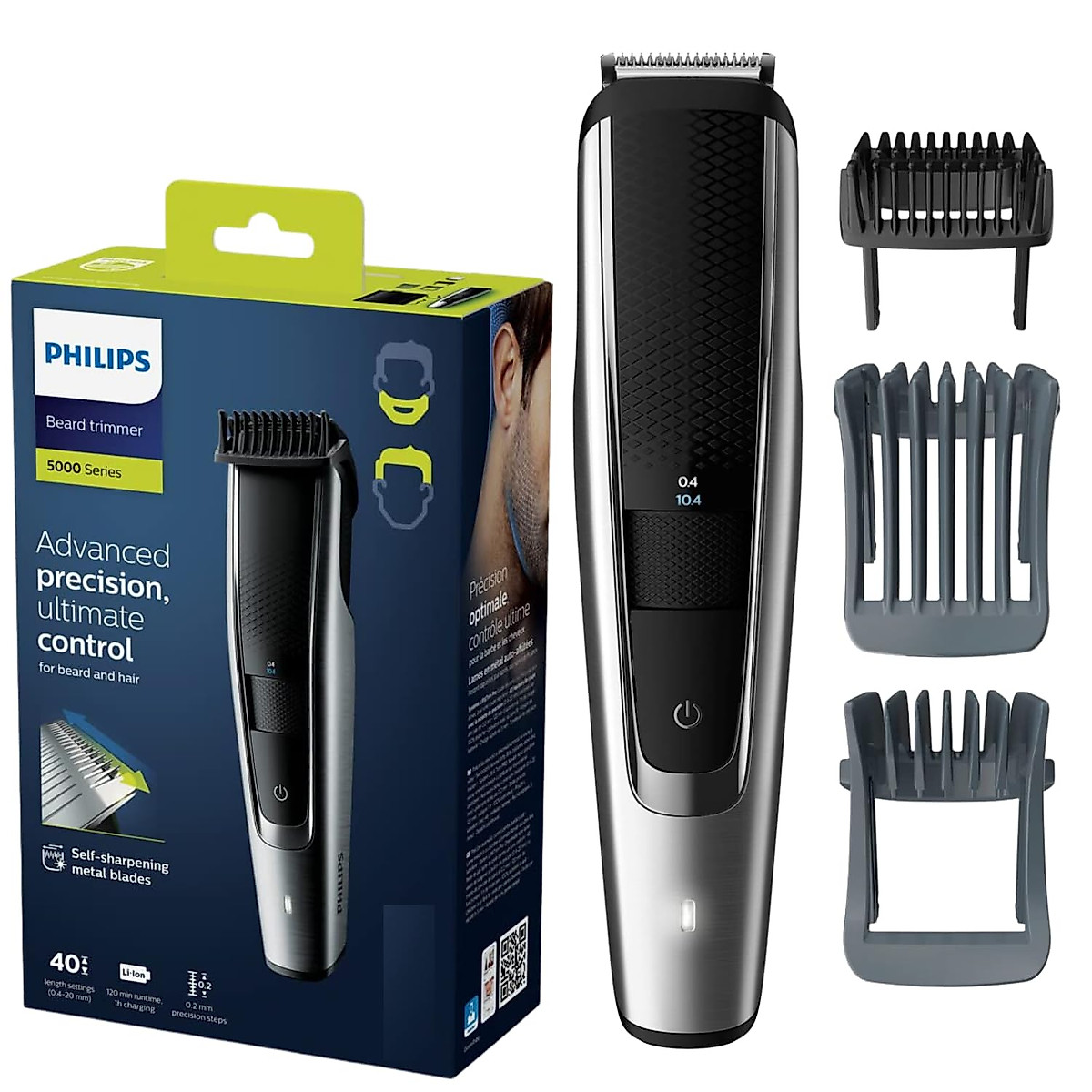 Philips Norelco All-in-One Cordless Multigroom Turbo-Powered Beard & Mustache Trimmer Grooming Kit
