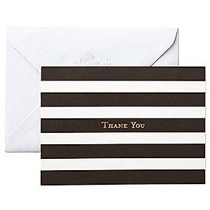 Hallmark Thank You Cards, Striped (40 Blank Thank You Notes with Envelopes for Weddings, Business, Birthdays, Showers, All Occasion), 5STZ5023