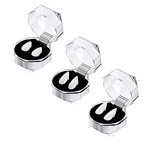 Gustum 3 Different Vampire Fangs Teeth with 1 Tube Teeth Pellets Adhesive, 3 pairs Fairy Pixie Elf Ears, Halloween Horror Party Cosplay Costumes Accessory Prop Decoration