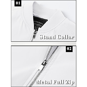 TACVASEN Bomber Jacket Men Varsity Jacket for Men Jackets for Mens Lightweight Bomber Jackets for Men Light Windbreaker Jackets Light Windproof Jacket