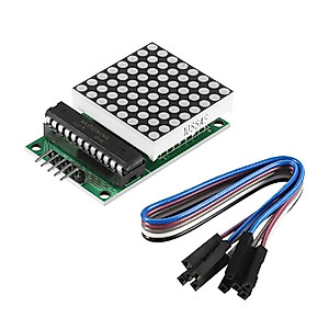 ACEIRMC 2PCS MAX7219 Dot Matrix Display Module Single-Chip Control LED Module DIY Kit for Arduino with 5pin Line (A)