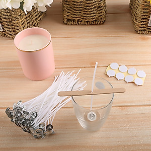 MILIVIXAY 100 Piece 10 inch Candle Wicks-Pre-Waxed-Candle Wicks for Candle Making.