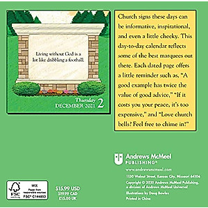 Church Signs 2021 Day-to-Day Calendar