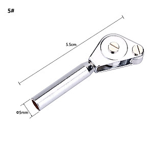 VGEBY Fishing Rod Tip-top Double Roller 5/6/7/8mm Inner Diameter for Boat Fishing Trolling (5#) Roller Rod Tip Fishing Rod Roller Tip Fishing Rod Roller Tip Fishing Rod Roller Tip