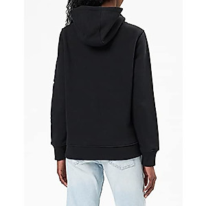 Carhartt Women's Clarksburg Graphic Sleeve Pullover Sweatshirt (Regular and Plus Sizes), Black, Medium