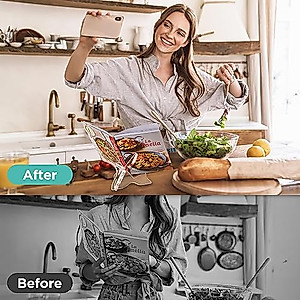 AOLDHYY Cookbook Stand, GMFINE Plate Stand Cookbook Recipe Book Holder Cook Boo Garden Sculpture Outdoor Decoration