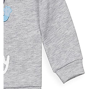 Bluey Toddler Boys Fleece Hoodie and Pants Outfit Set Grey/Blue 3T