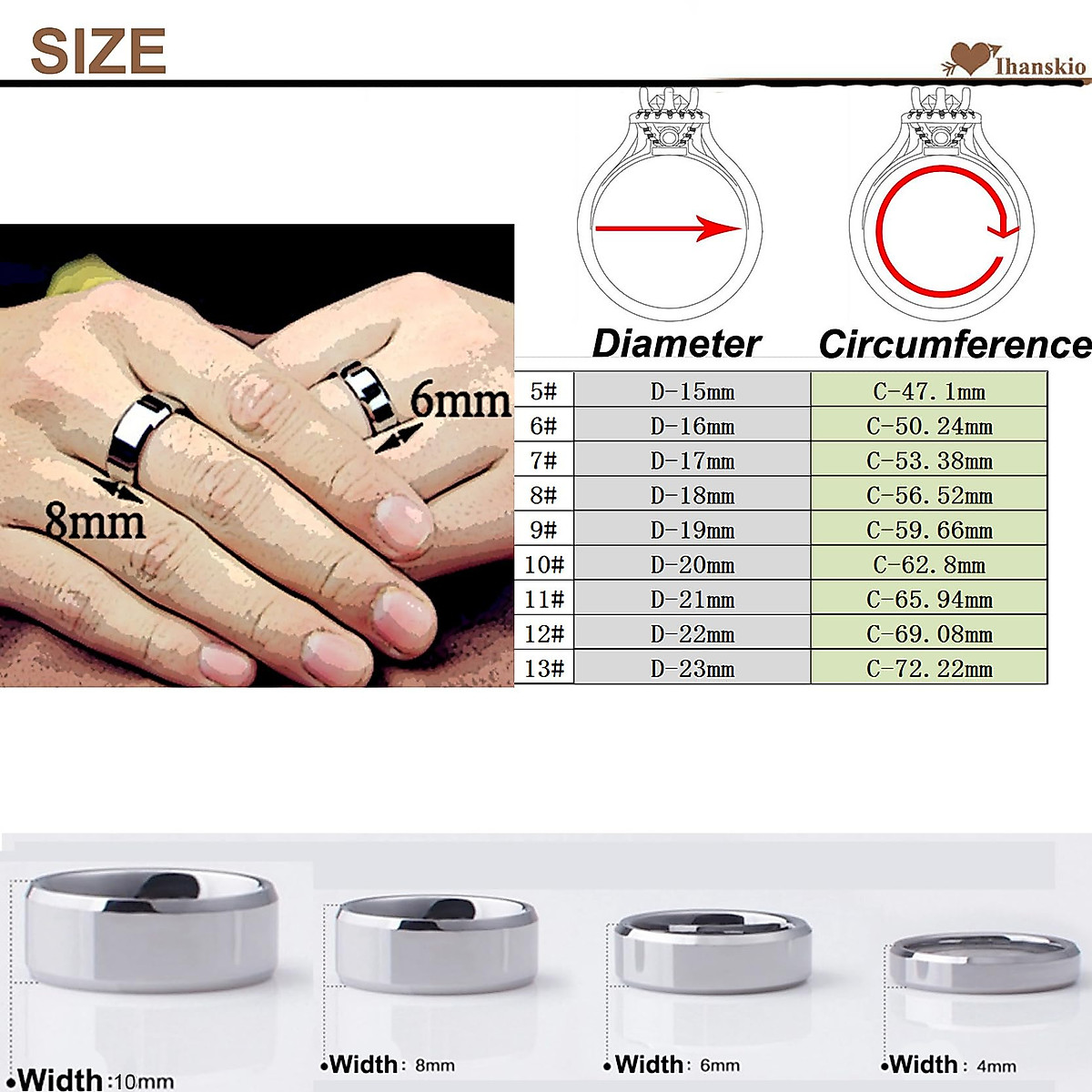 Customize Matching Frosted Promsie Couple Rings Black Rose Gold Engraved Matte Engagement Wedding Bands Anniversary Crown Elk Sun Heart Love Crown Personalized 6mm Stainless Steel