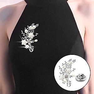 50PCS Metal Pin Backs, Pin Keepers Locking Clasp for Badge Insignia Pin Backs Replacement (Silver)