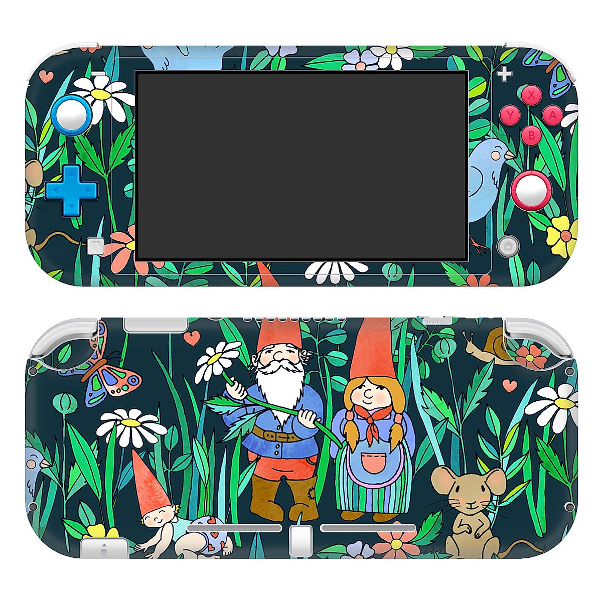 Head Case Designs Officially Licensed Micklyn Le Feuvre Gnome Family Love Art Mix Vinyl Sticker Gaming Skin Decal Cover Compatible With Nintendo Switch Lite