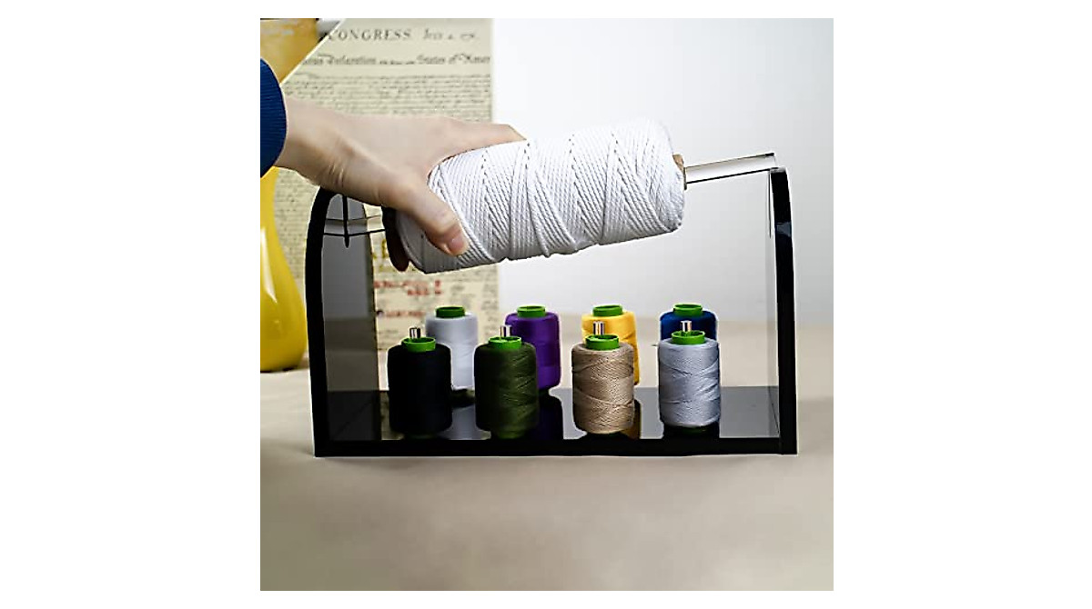 KVMORZE Acrylic Spools Holder for Yarn & Thread Storage