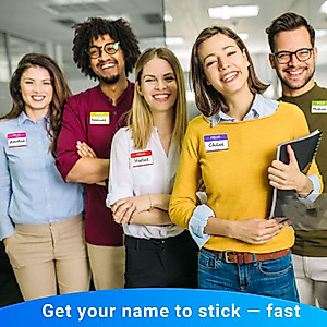 Zacool 160 Colorful Name Tag Stickers - School, Party, Office