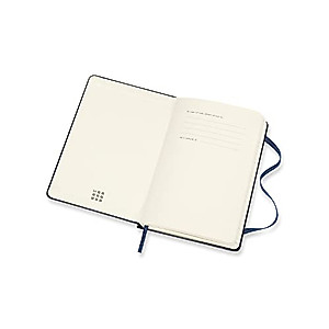 Moleskine Classic 12 Month 2022 Weekly Horizontal Planner, Hard Cover, Pocket (3.5" x 5.5"), Sapphire Blue