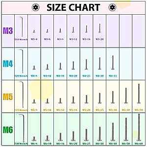 Hilitchi M6 30PCS Button Head Torx Security Screws Stainless Steel Tamper Proof Screws w T30 Bit (M6X50)
