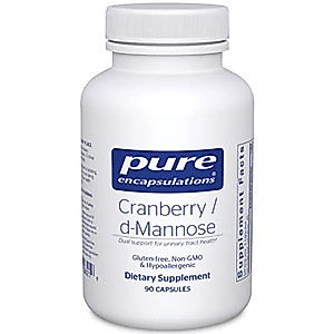 Pure Encapsulations Cranberry D-Mannose - Supports Urinary Tract Health* - with Cranberry Fruit Solids - Vegan & Non-GMO Dietary Supplement - 90 Capsules