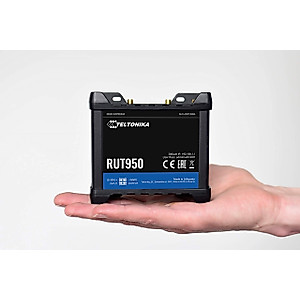 Teltonika RUT950J02400 model RUT950 LTE 4G Router for AT&T and T-Mobile; Automatic Switch to Available Backup Connection; Wireless Access Point with Hotspot Functionality