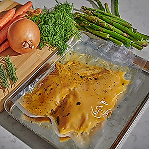 PouchWorth 1,000 pcs 6 x 10 Pint, 3 mil Vacuum Chamber Sealer Pre-Cut Bags BPA Free Great for Food Vac Storage,Pint 6x10