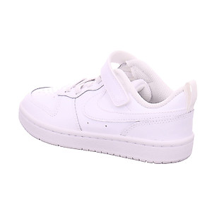 Nike Boy's Court Borough Low 2 (Little Kid) White/White/White 1 Little Kid M