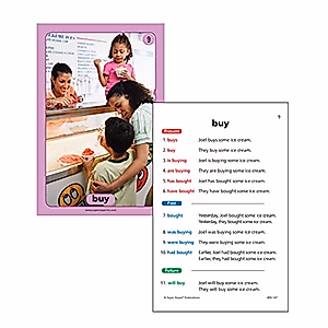 Super Duper Publications | Irregular Verbs in Sentences Photo Fun Deck Flash Cards | Educational Learning Resource for Children