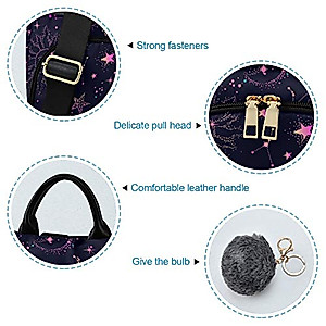 ALAZA Space Galaxy Constellation Backpack Purse for Women Anti Theft Fashion Back Pack Shoulder Bag