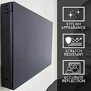 YARRD 3 Way Mirror for Hair Cutting Trifold Mirror 360 Mirror for Women for Braiding Shaving Grooming Hair Styling Dye Hair and Makeup Black Without LED