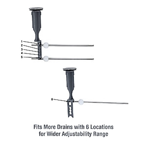 Danco Bathroom Sink Pop-up Stopper Replacement for Lavatory Pop-up Drain Assembly, Brushed Nickel, 11042