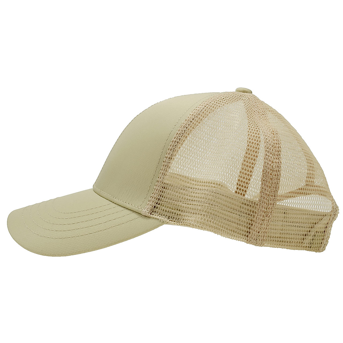 MUNULA Oversize Quick Dry Mesh Trucker Hat Big Head Hats for Men XXL Baseball Cap Breathable Dad Hat Adjustable 23.6"-26.8" (Khaki)