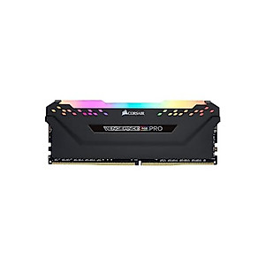 Corsair Vengeance RGB Pro 8GB (1x8GB) DDR4 3600 (PC4-28800) C18 Optimized for AMD Ryzen – Black (CMW8GX4M1Z3600C18)